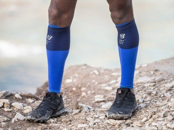 Opaski kompresyjne COMPRESSPORT R2V2 BLUE 11418 | Centrum Biegowe Run ...